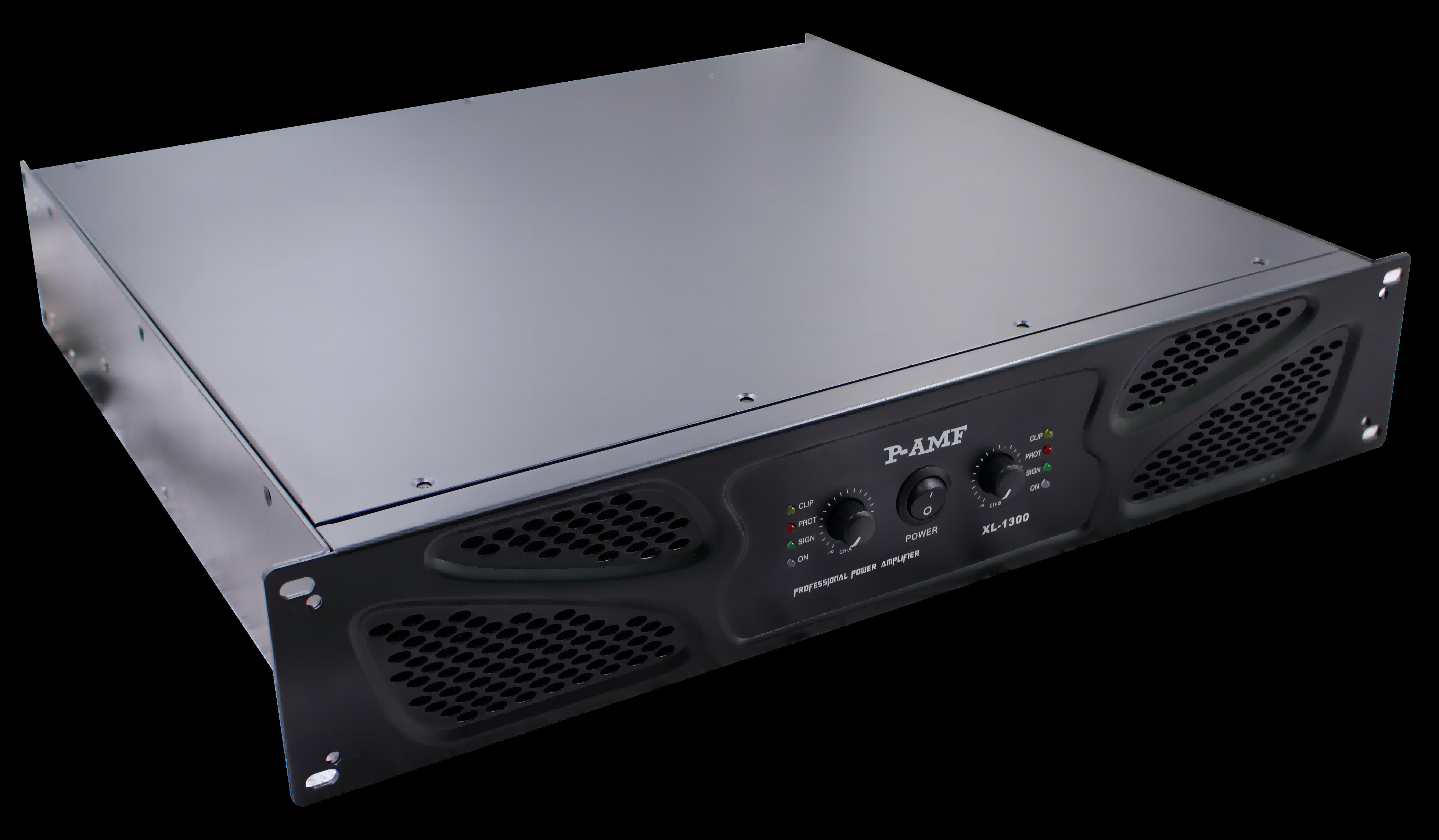 XL1300 2 Ch Output Power Amplifier black with binding post outputs