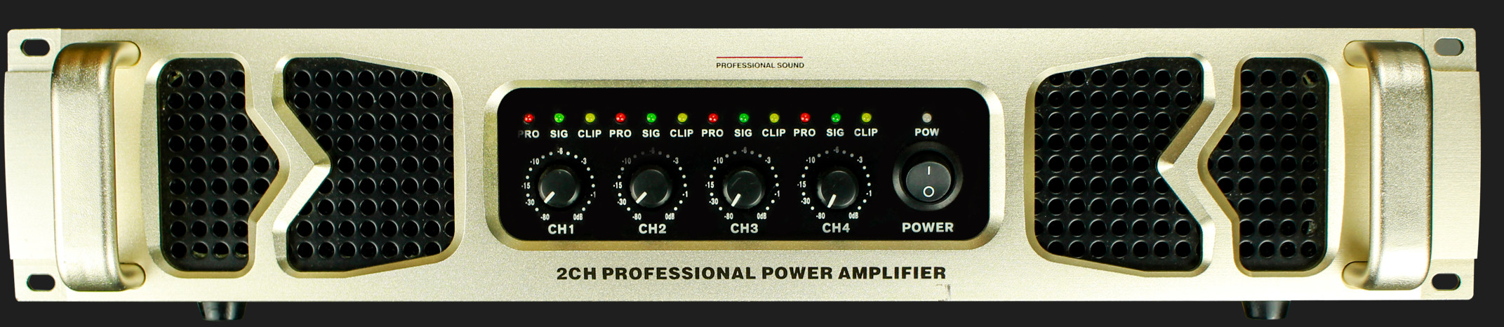 4 Channel Professional Power Amplifier SF80 4 X 500W Power Amplifier ...